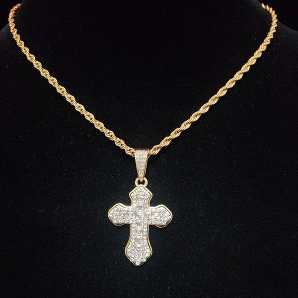 Chaine de rappeur croix | Chaîne Bijoux
