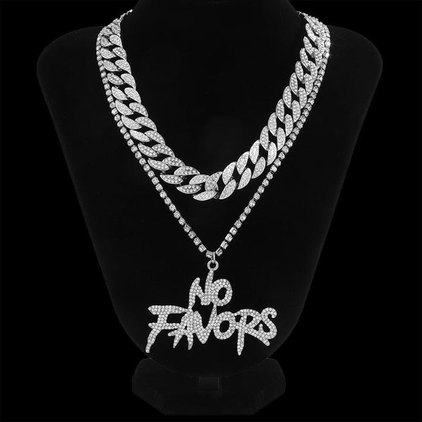Chaine rappeur No Favors | Chaîne Bijoux