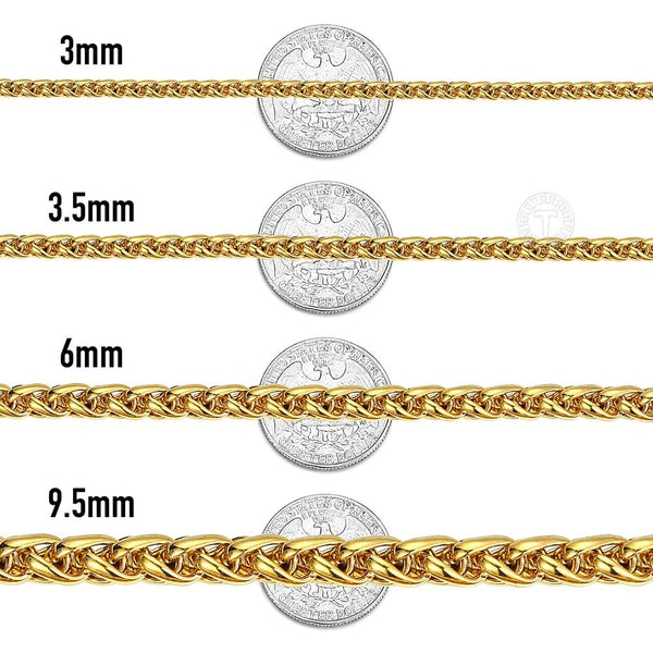 Collier maille palmier homme | Chaîne Bijoux